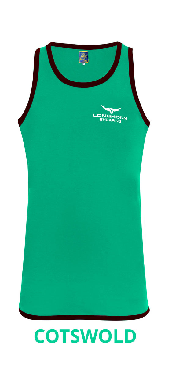 Adults Longhorn Long Tail Shearing Singlet – Willow Farm Embroidery